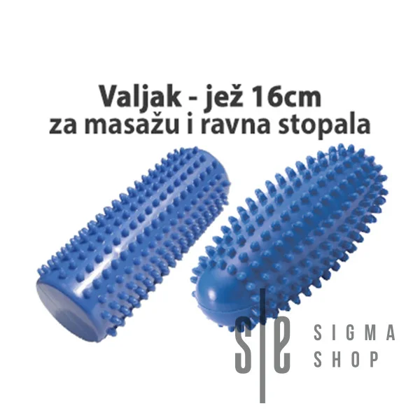 Valjkasti bodljikavi jež 16cm za masažu i ravna stopala