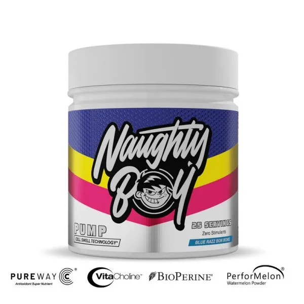 Pump Pre-Workout 400g/25serv – Naughty Boy