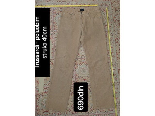 Trussardi krem pantalone M - ORIGINAL