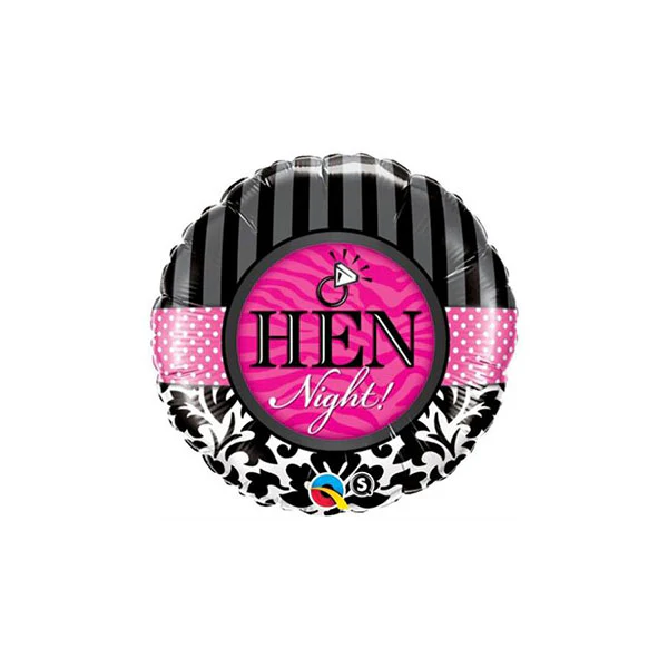 Hen Night Damask & Stripes Folija Balon