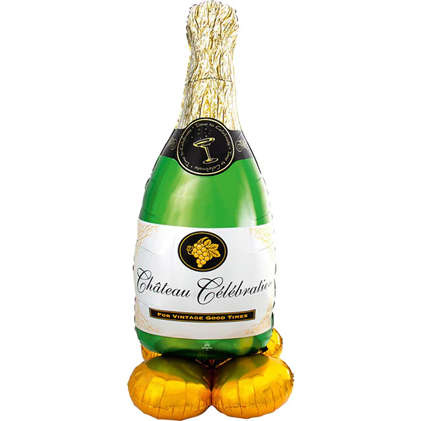 Bubbly Wine Bottle Folija Balon