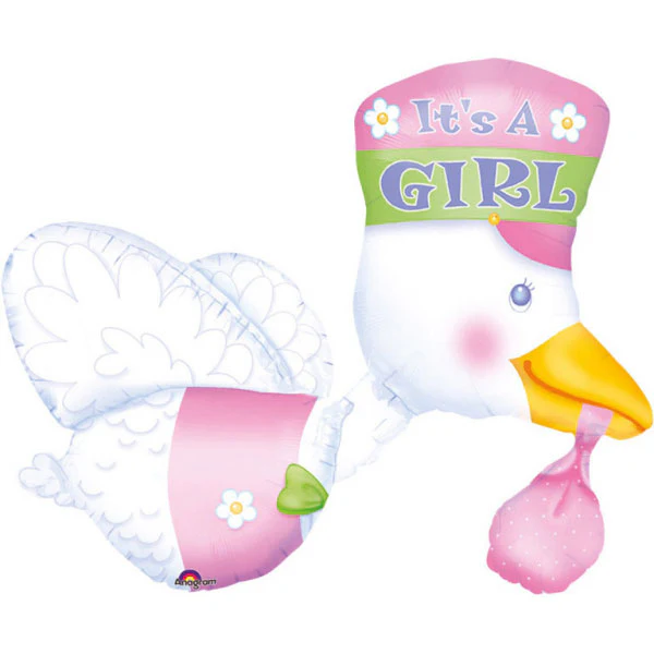 It’s A Girl Stork Folija Balon