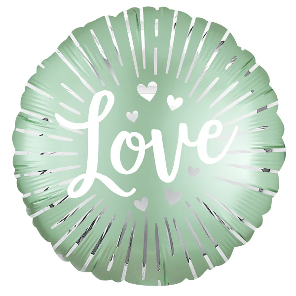 Satin Love Burst Folija Balon