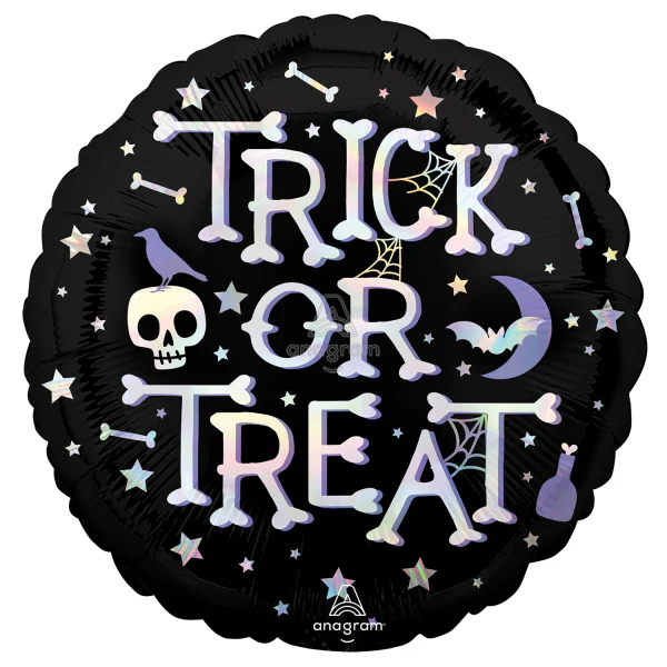 Holographic Trick Or Treat Folija Balon