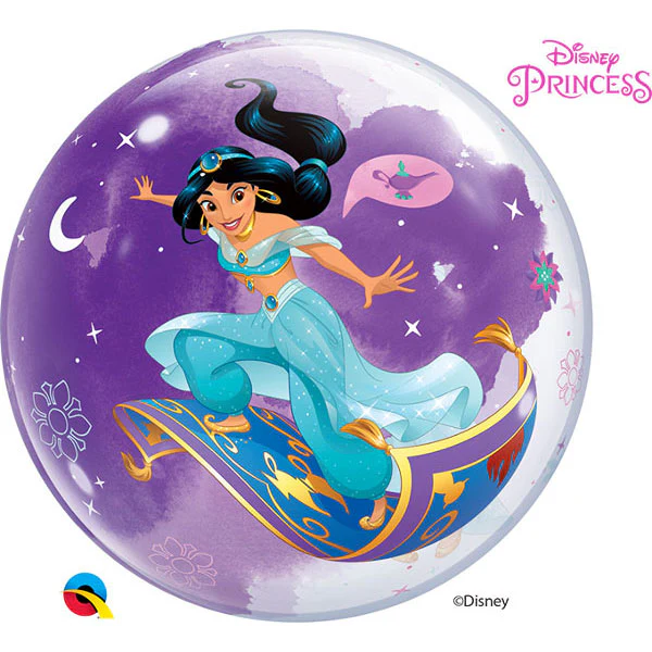 22"56 cm Princess Jasmine Bubble balon