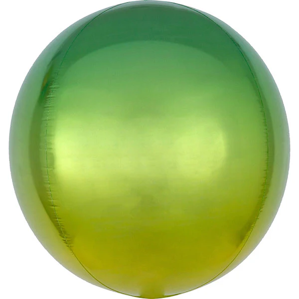 Orbz Ombré Yellow & Green Folija balon