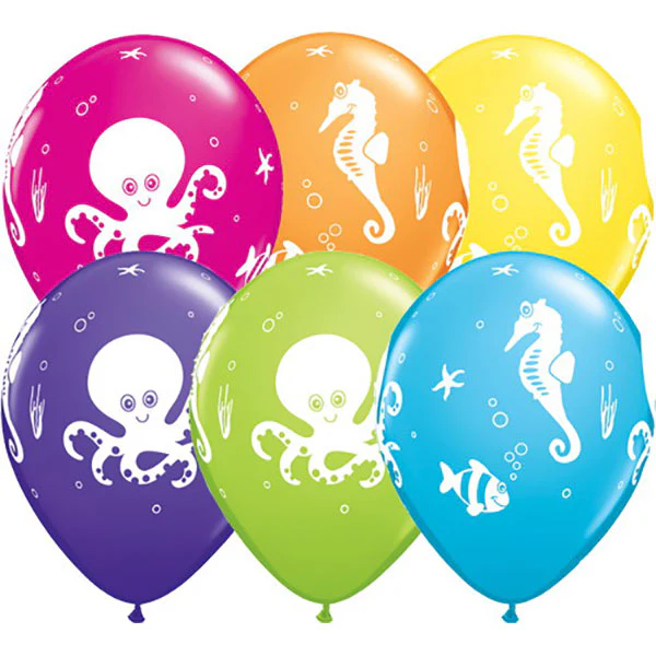 Fun Sea Creatures Latex Balon