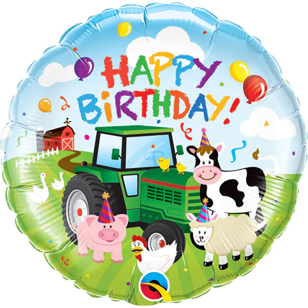 Birthday Barnyard Animals Folija Balon