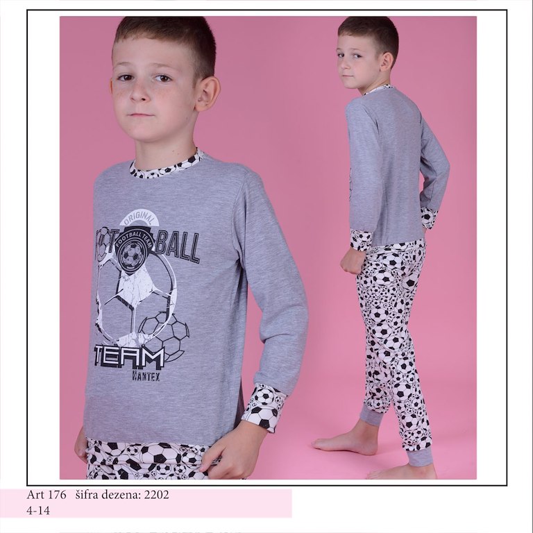 Pidžama za dečake „Fotball“
