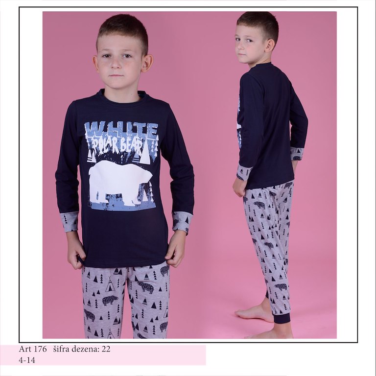 Pidžama za dečake „White polar Bear“