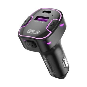 XO BCC12 FM TRANSMITTER / CAR CHARGER - BLACK