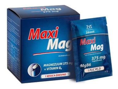 Maxi Mag 375 mg 20 kesica