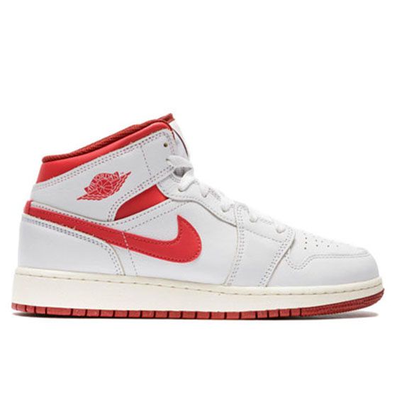 AIR JORDAN 1 MID SE 'WHITE DUNE RED'
