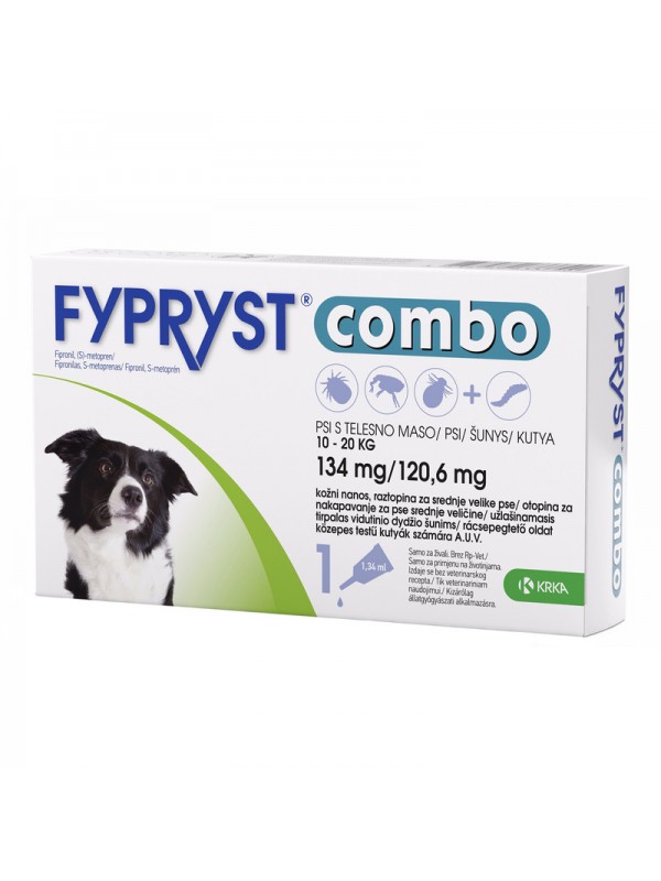 Fypryst combo 10-20kg, ampule za pse