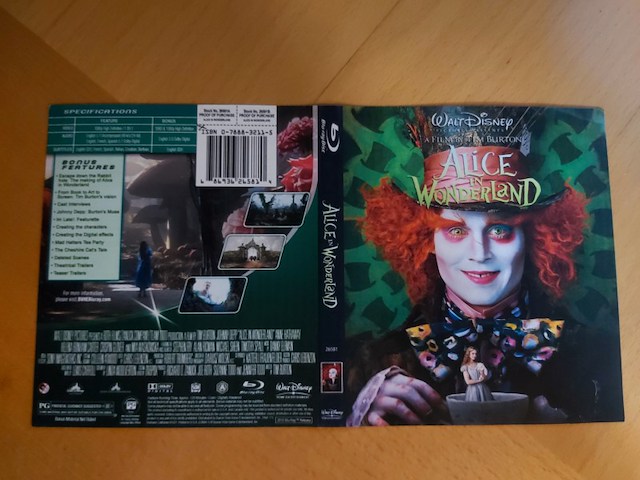 Blu-ray Cover za Film ALISA U ZEMLJI CUDA