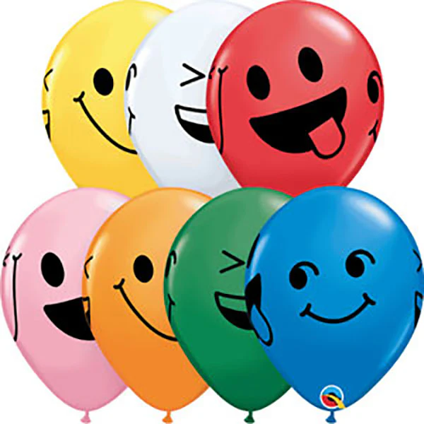 Smiley Faces Latex Baloni