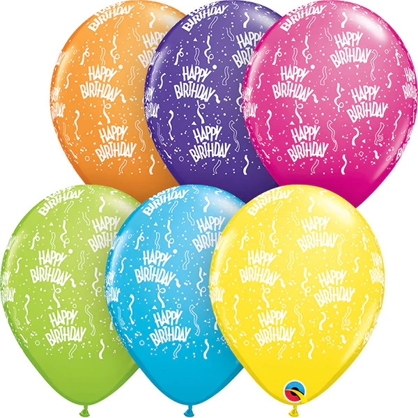 Birthday-A-Rnd Latex Baloni