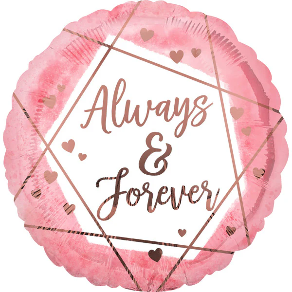 Always & Forever Watercolor Folija Balon