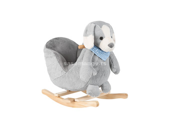 Kikka Boo Plišana igračka Puppy Grey sa klackalicom i sedištem KKB40004