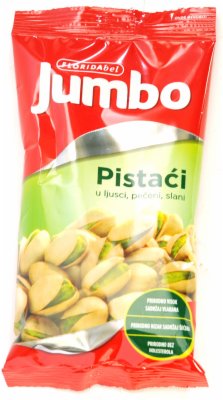 PISTAĆI PEČENI SLANI JUMBO 75G
PISTAĆI PEČENI SLANI JUMBO 75G