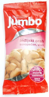 INDIJSKI ORAH SUVOPEČENI SLANI JUMBO 75G
INDIJSKI ORAH SUVOPEČENI SLANI JUMBO 75G