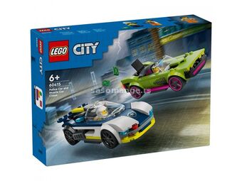 LEGO 60415 Jurnjava policijskog automobila i masel kara