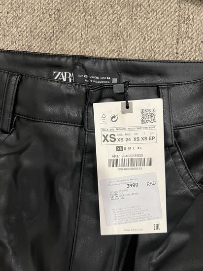 Zara kožne pantalone