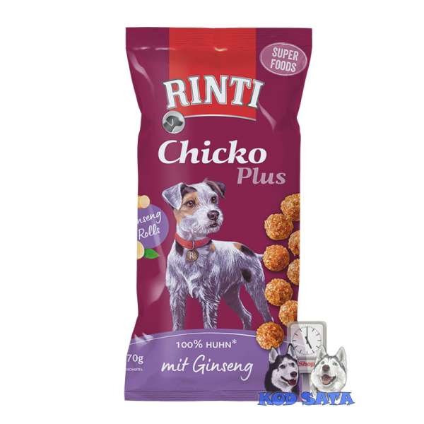 Rinti Chicko Plus Poslastice Za Pse, Piletina i Žen Šen 70g