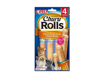 INABA Churu Rolls za mačke - Piletina 4x10g