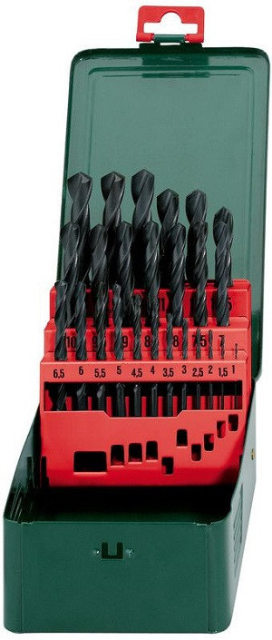 Metabo HSS-R set burgija za metal 25-delni 1,0-13mm