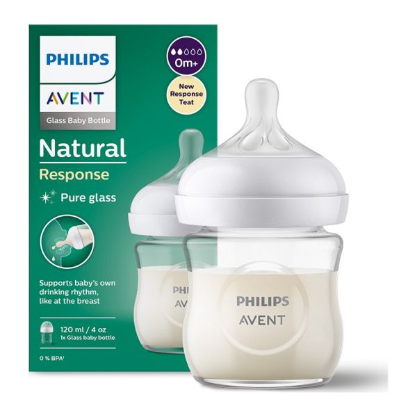 Avent natural response staklena flasica (120ml) 0758