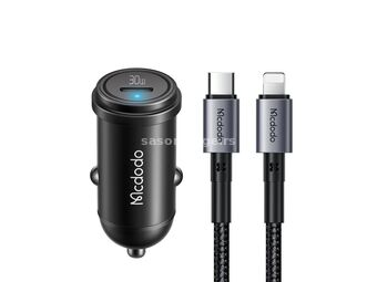 MCDODO CC-7492 SET AUTO Punjač 30W USB-C + KABL 36W TIP-C NA LIGHTNING DUŽINA 1,2m