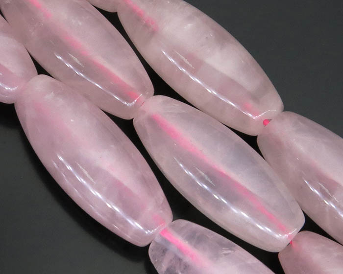 KAM_Rose Quartz 25x10mm – Ovalni Cilindar (kom)