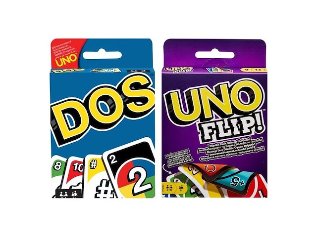 Uno Set: Uno Flip i Uno DOS