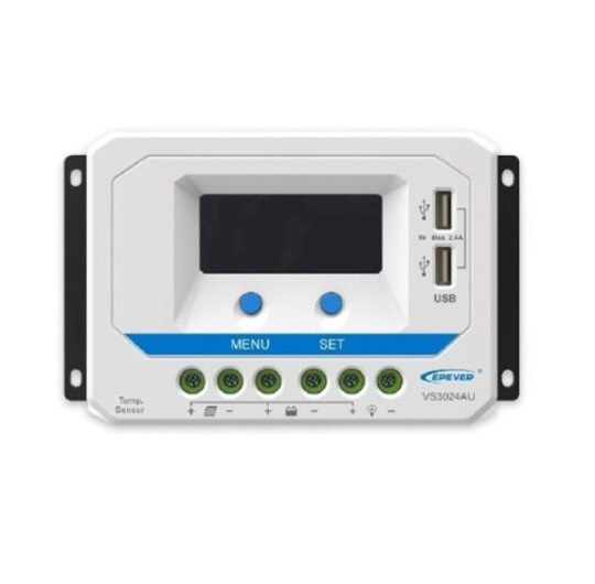 Epever kontroler punjenja solarnog sistema 30A, 12/24V VS3024AU LCD 8608