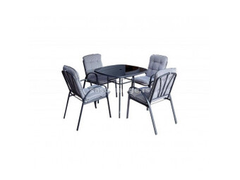 GREEN BAY Baštenski set VENETO - sto + 4 stolice sa jastucima 078518