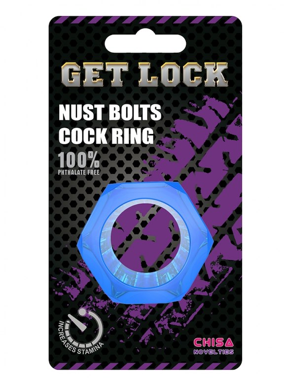 Nust Bolts Cock Ring-Blue CN100394084 / 1187