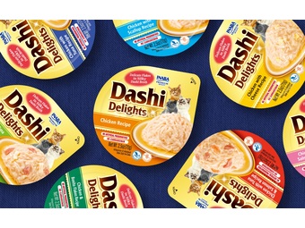 INABA Dashi Delights za mačke - Tradicionalna japanska supa Pileće pahuljice 6x70g