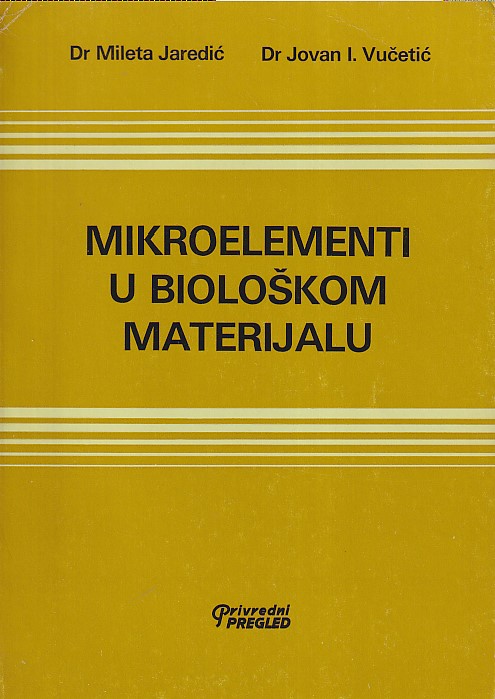 MIKROELEMENTI U BIOLOŠKOM MATERIJALU