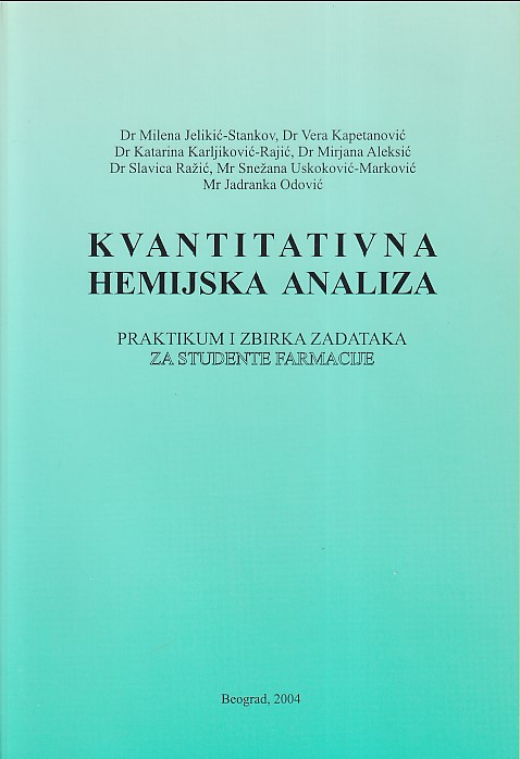 KVANTITATIVNA HEMIJSKA ANALIZA