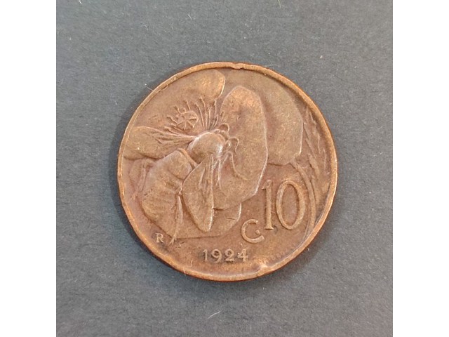 Italy 10 CENTESIMI 1924