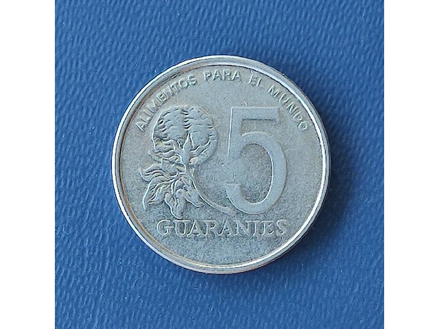 Paraguay 5 GUARANIES 1986