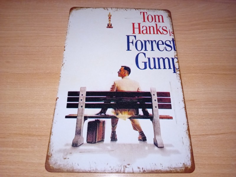 METALNI POSTER ZA FILM "FORREST GUMP" 30x20cm *NOVO*