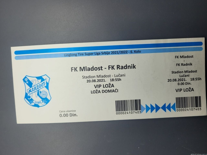 Fk Mladost - FK Radnik 20.08.2021.
