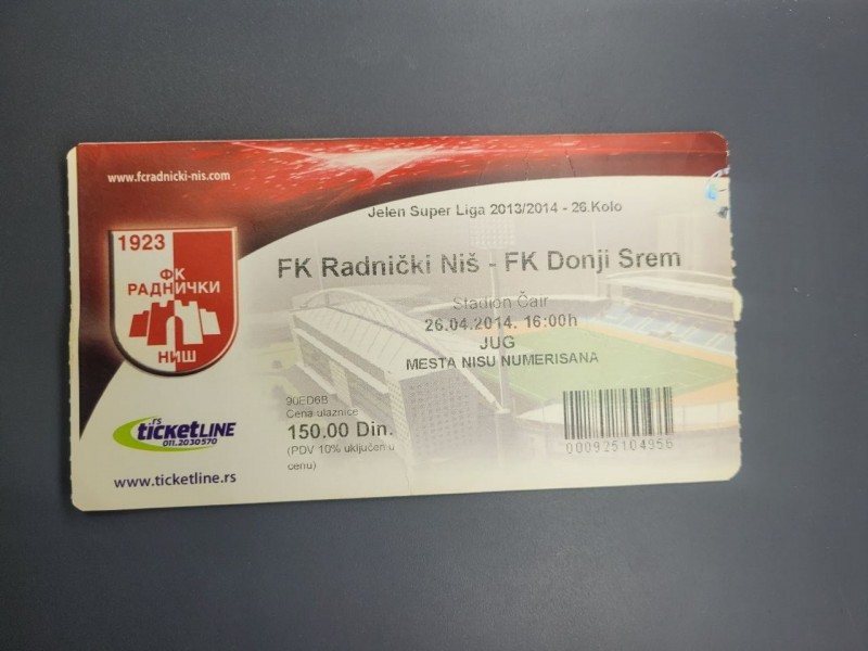 Fk Radnicki Nis - Fk Donji Srem 26.04.2014.