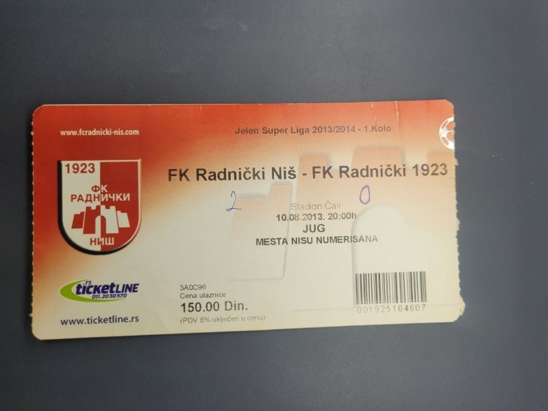 Fk Radnicki Nis - Fk Radnicki 1923 10.08.2013.