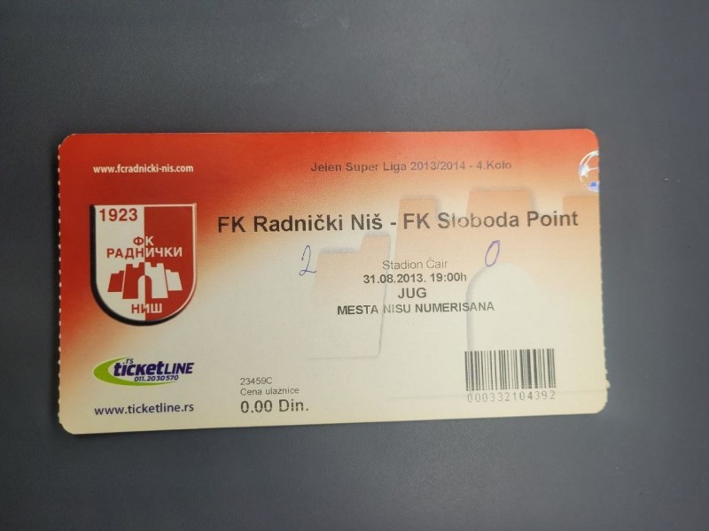 Fk Radnicki Nis - Fk Sloboda Point 31.08.2013.