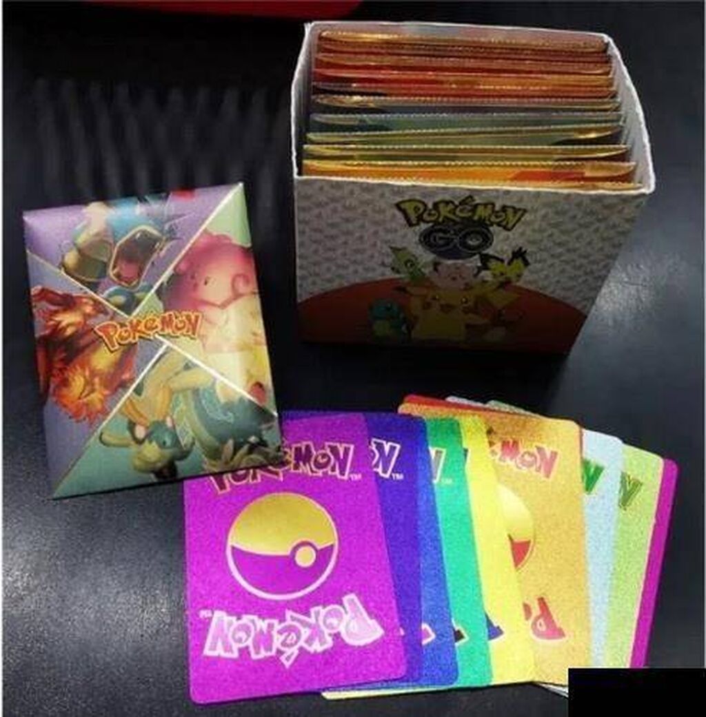 POKEMON karte - duga - 10 komada Set pokemon karata Kesica sa 10
