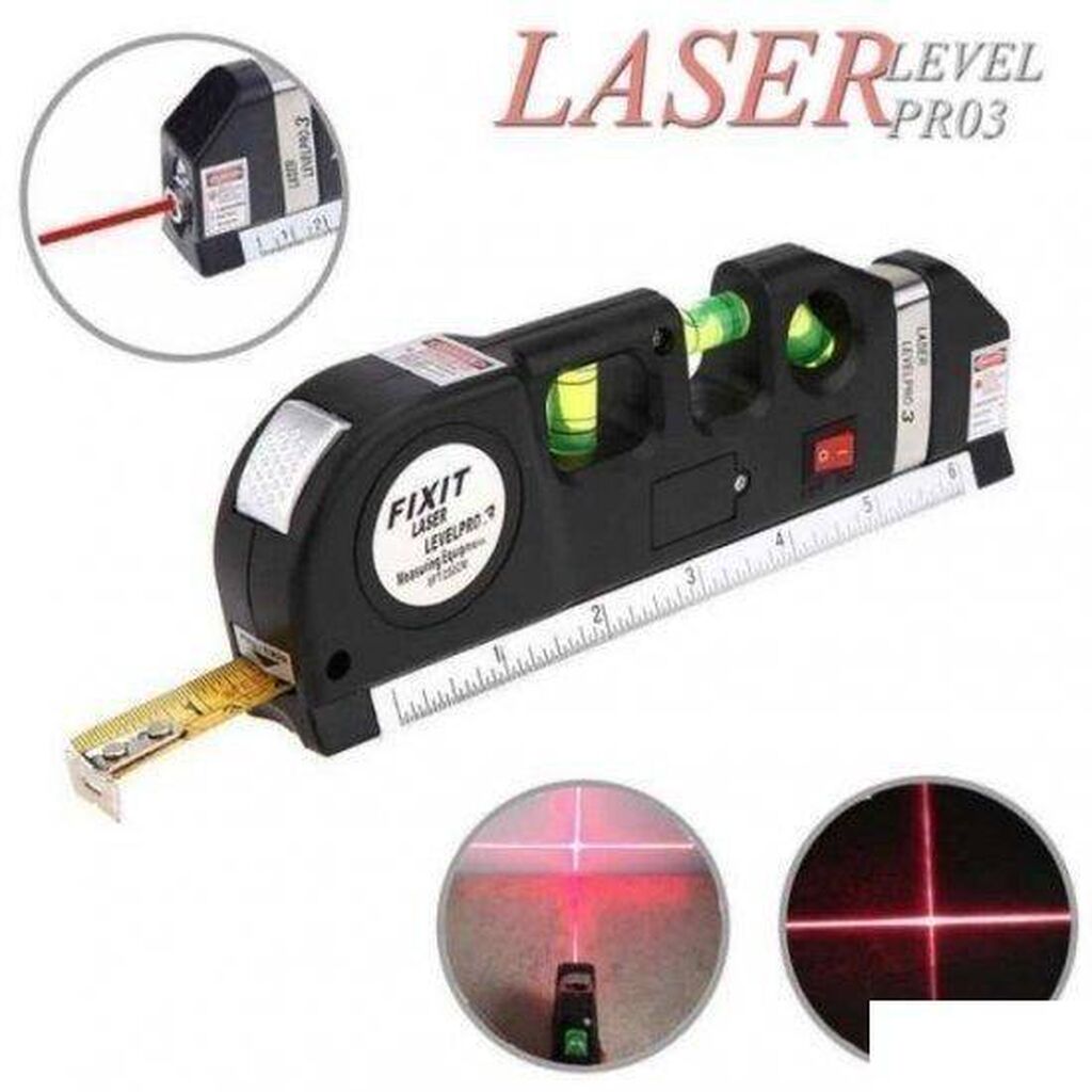 LASERSKA LIBELA Libela za tri vrste merenja Laser projektuje