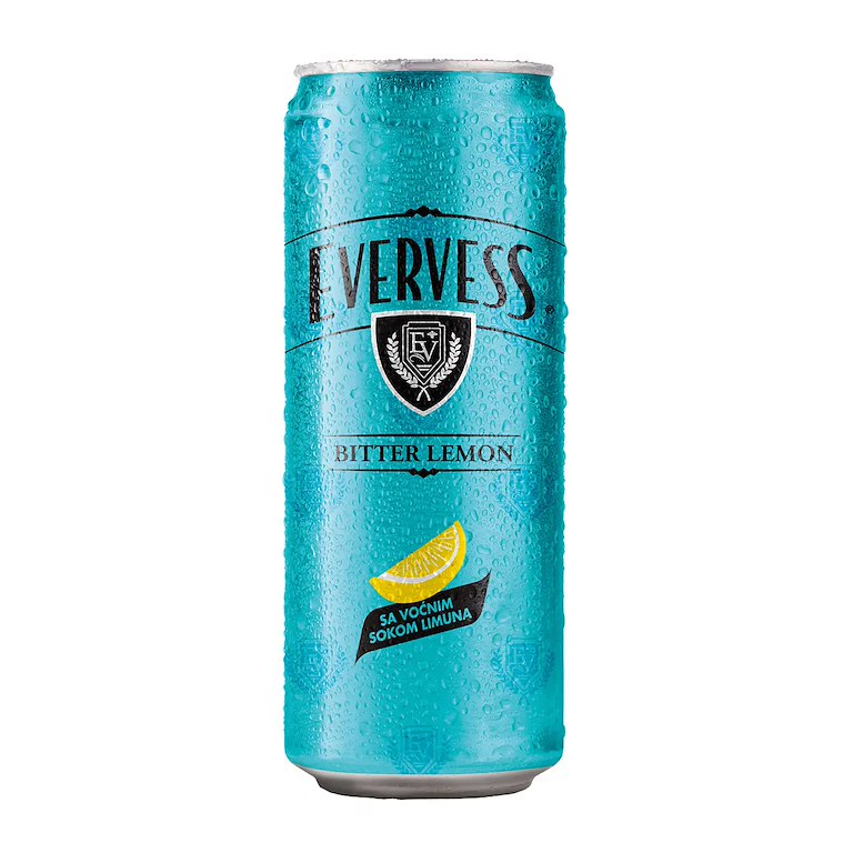 Evervess Bitter Lemon Gazirani Gazirani sok, limenka, 0.33L